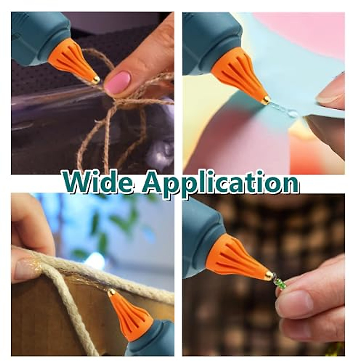 Hot Glue Gun Full Size, 60W/100W Hot Glue Gun kit with 28pcs Glue Sticks,90s Fast Preheating Gluegun,Melting Glue Gun Set for Crafts School DIY Arts Home Quick Repairs