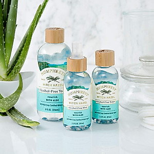 Humphreys Nourish Witch Hazel + Aloe Alcohol-Free Toner, Clear, 8 Oz ( Pack of 1)