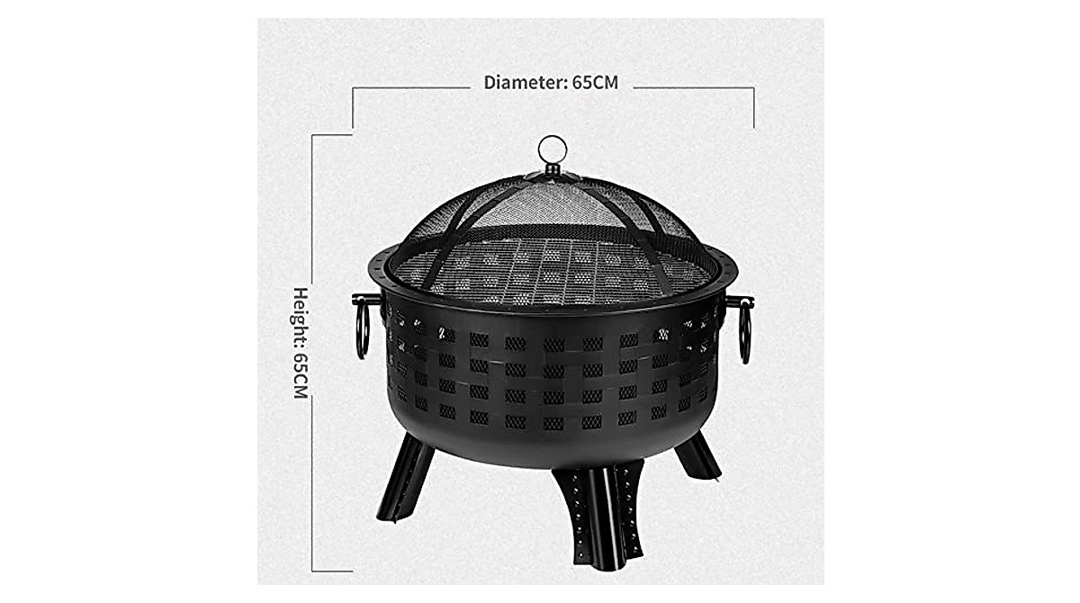ZLXDP Outdoor Fire Pit: Bonfire, Heating & BBQ Grill