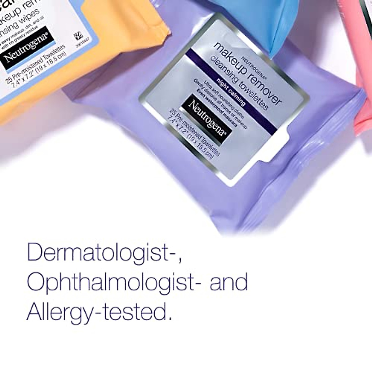 Neutrogena Makeup Remover Cleansing Towelettes Night Calming, 25 Count, 3pk