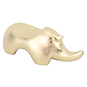 OKJHFD Chopsticks Holder Cute Animal Figurine Chopsticks Stand Ornament Art Crafts for Home Decor Desktop Kitchen (6x2.3x2.1cm/2.4x0.9x0.8in) (gold)