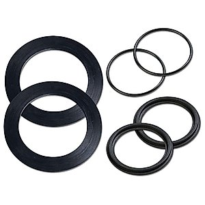 IKSI Fits for 25076RP 10745, 10262 and 10255 Step Washer O Ring 1.25 Fittings Plunger Valve Seals Rubber 11235 (6 pcs)