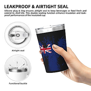 12oz Tumbler Saint Helena Island Stainless Steel Cup With Straw And Lid Spill Proof Bulk Double Wall Vacuum Reusable Water Tumblers For Cold Hot Drink