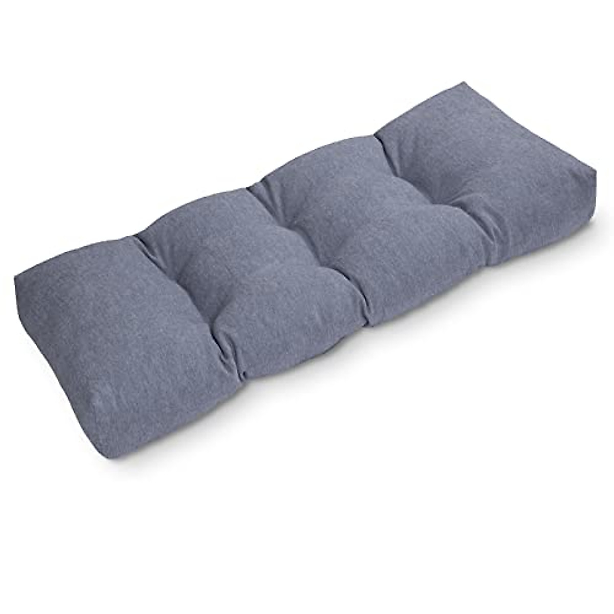 Detiblue Non Slip Tufted Bench Cushion - Soft Corduroy, Indoor Outdoor Patio, Piano Bench Sofa Cushions, Entryway Storage, Bay Window, High-Density Memory Foam, 48x16x4 inch, Grey