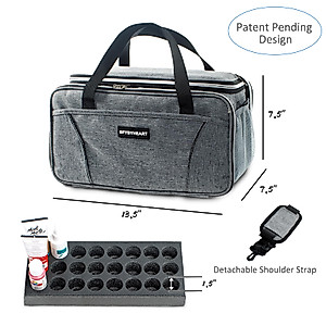 Acrylic Paint Storage, Paint Organizer and Storage, Art Supply Organizer, Art Tote Bags, Craft Paint Storage, Paint Brush Holder, Paint Tube Storage for Apple Barrel Acrylic Painting, Palette Board