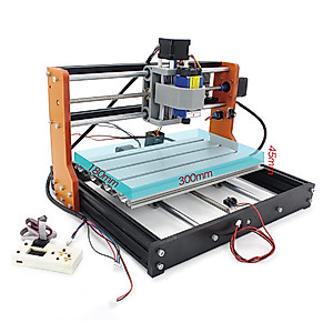 CNCTOPBAOS 2 in 1 CNC 3018-PRO Engraver Machine with 10W Module,Limit Switches,Emergency Stop,GRBL Offline Controller,DIY Mini CNC Router Kit Desktop Milling Engraving Cutting Wood,Acrylic,PVC,PCB