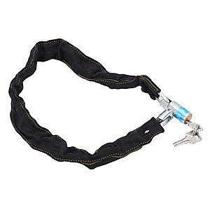 Bicycle Chain Lock, Security Bike Locks Electric Scooter Lock Non Theft Keys Lock Chain Security Bike Lock with 2 Keys for Bicycles Motorcycles Doors