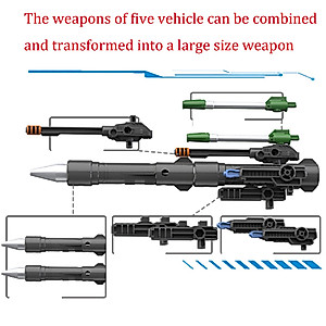 Tiydiygo Alloy Military Model Transformer Toy, Small Military Aircraft Fighter Tank Model Deformation Robot Action Figures Toy for Kids Boys Girls (Transformer Missile Vehicle Model)