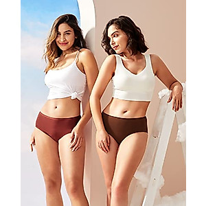 Reshinee Cotton Women's Underwear Breathable Full Briefs Soft Panties Comfort Underpants Ladies Panties 4 Pack