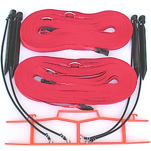 Home Court 1-inch Non-Adjustable 30-ft Sand Court Line - 17NAS (Red)