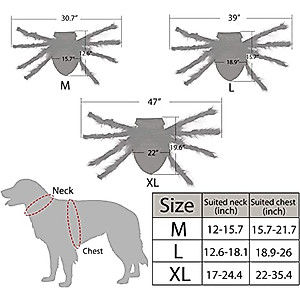 Halloween Costume for Pets Dogs Spiders Sweatshirt Cosplay Apparel Clothes Pets Dogs Halloween Funny Dog Puppies Theme Party Costume for Medium Large Dog Costume