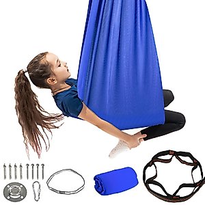 SZHLUX Sensory Swing for Kids,Indoor Therapy Swing Great for ADHD,Aspergers,Sensory Processing Disorder,and Autistic Children