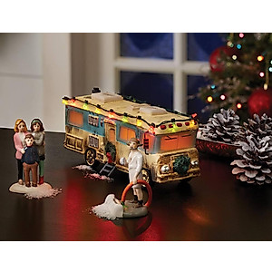 Department 56 Snow Village National Lampoon's Christmas Vacation Cousin Eddie's RV Lit Figurine, 7.87 Inch, Multicolor