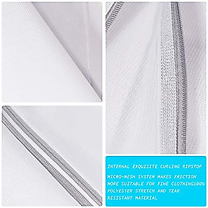Laundry Mesh Bag-Heavy Duty Fine Mesh Wash Bag for Washing Machine-Supper Zipper Net Laundry Bag for Travel,Lingerie,Sweater,Garment,Undergarment 4（24Inch×24Inch）Fine mesh