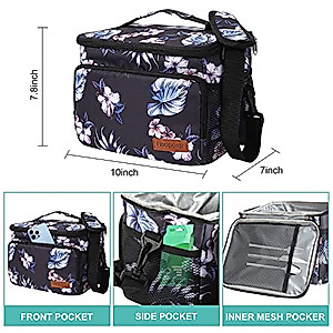 havatree Adult Lunch Bag Women Insulated lunch Box for Men Reusable Lunch Cooler Tote with Adjustable Shoulder Strap, Large Nurse Tote Bag for Office Work Picnic Beach and School's Bento Box