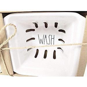 Rae Dunn RINSE + WASH Berry Colander Set Fruit Bowl Containers