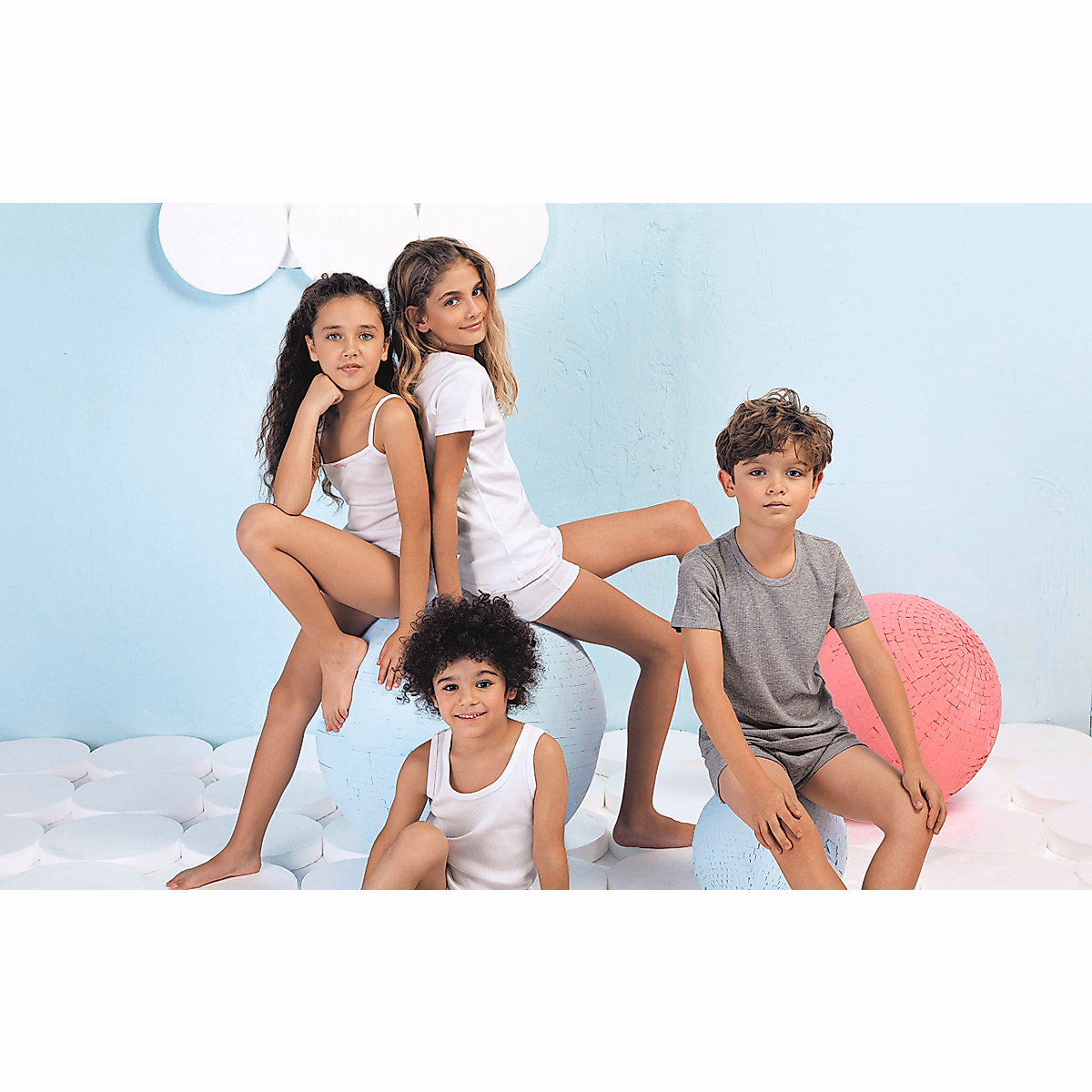 Brix Boys Undershirt Tank Top - White Tagless 100% Cotton Super Soft 4 Pack Novelty.