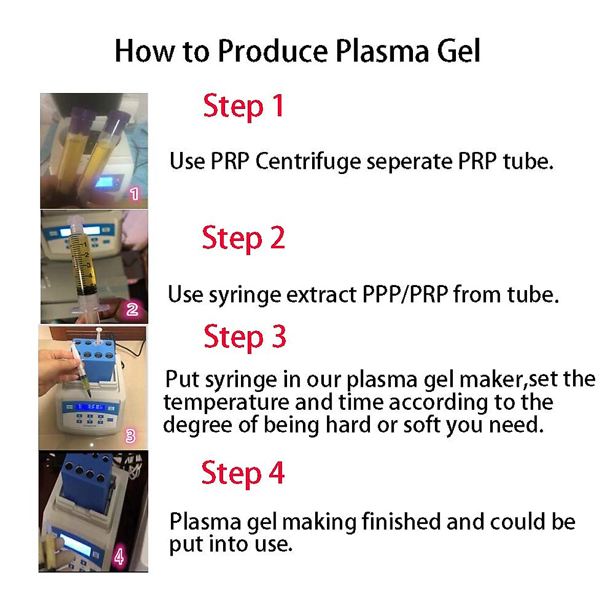 Gel Heating Machine, SHengwin 5ml x 12 PRP PPP Gel Maker Heater Plasma Bio-Filler Gel Making Instrument with Digital Display 110V
