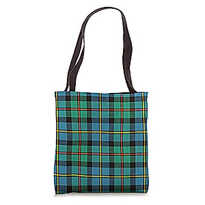MacLeod Harris Ancient Plaid Scottish Clan Tartan Tote Bag