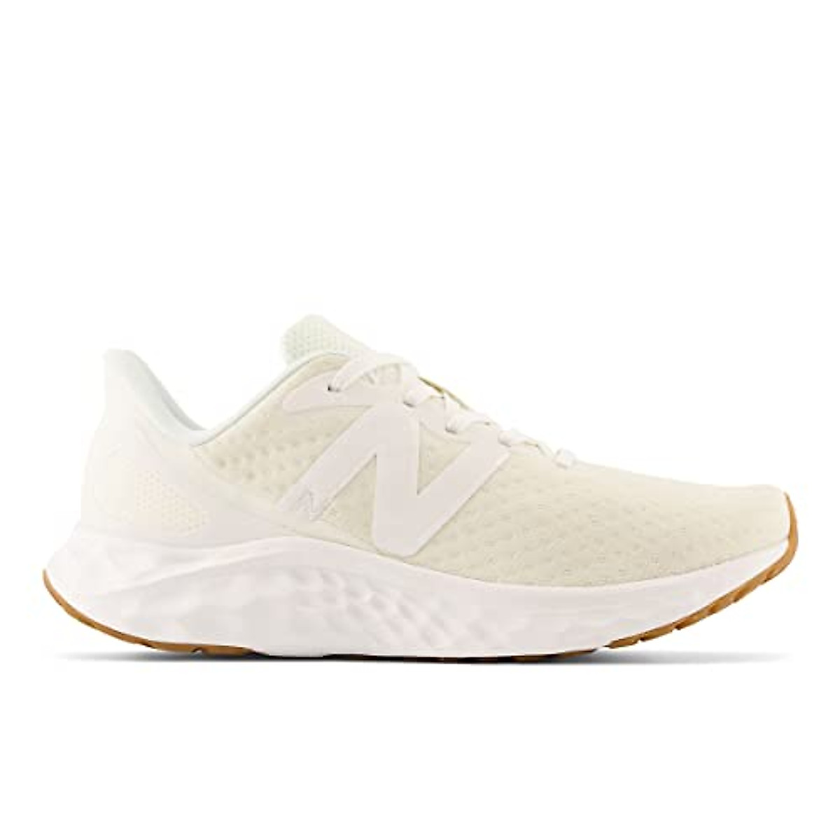 New Balance Women's Fresh Foam Arishi V4 Running Shoe, Raw Sugar/Gum, 8