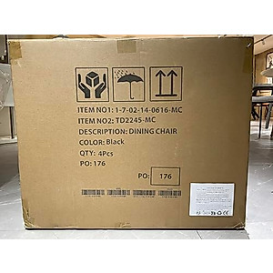 HIPIHOM Dining Chairs Set of 4, Modern Kitchen & Dining Room Chairs, Upholstered Faux Leather Cushion Seat and Sturdy Metal Legs (4 Grey Chairs)