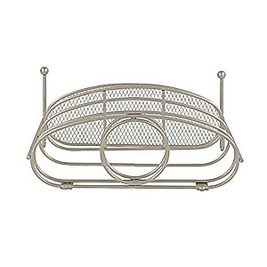 Spectrum Diversified myBella Styling Station, Caddy Bathroom Countertop, Optional Wall Mount Hair Dryer Holder & Beauty Organizer, Satin Nickel