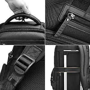 TIGERNU Laptop Backpack for Men Anti-theft Laptop Backpack Waterproof Oxford Fashion Travel Backpacks Fits 15.6 Inch Laptop (T-B009 Black)