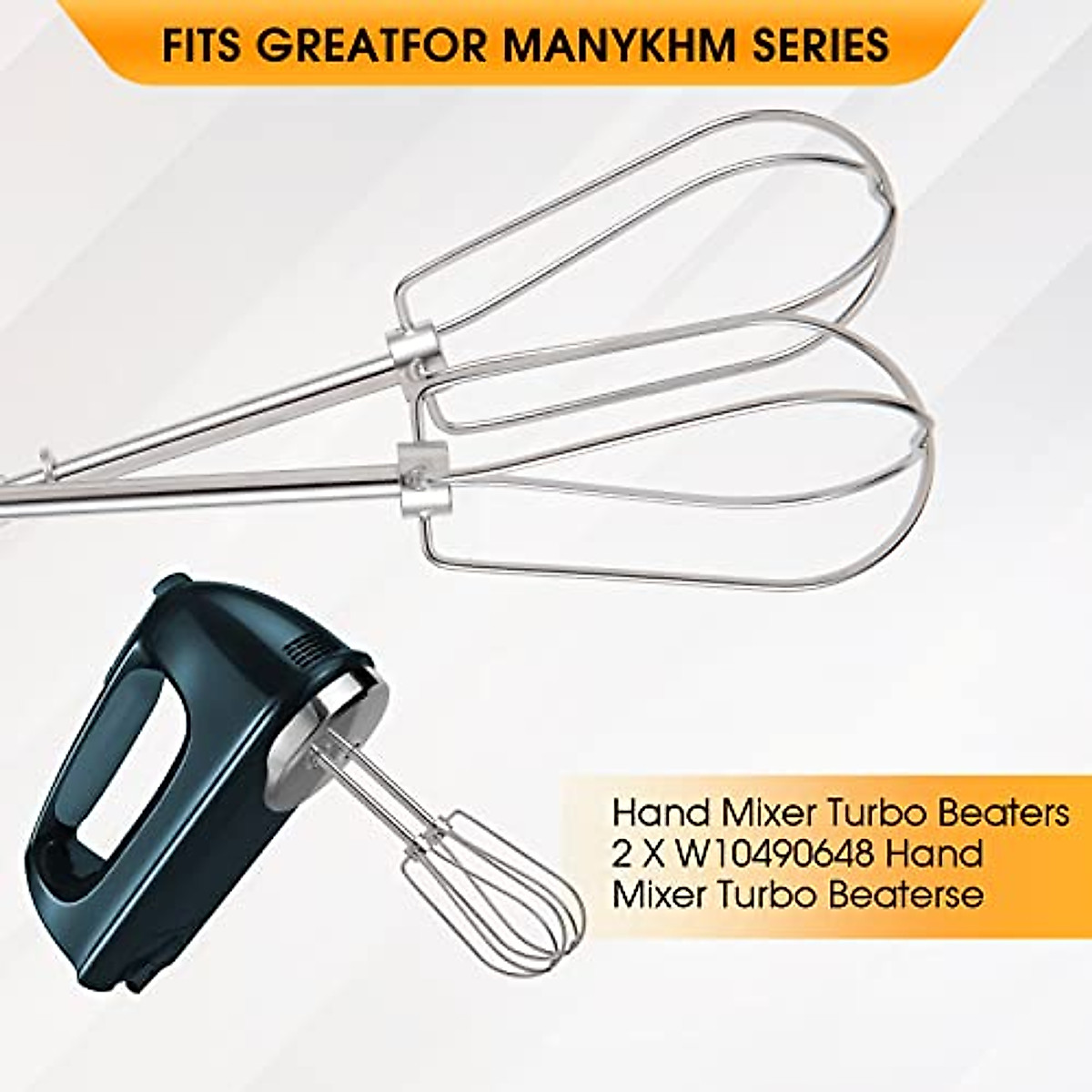 Aoheke Hand Mixer Beaters That Works with KitchenAid KHM5APWH7