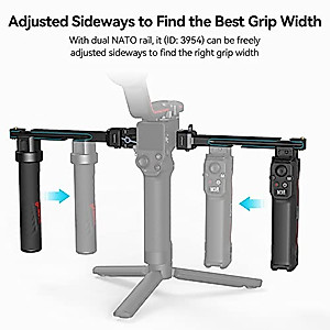 SmallRig Wireless Control Dual Handle Handgrip for DJI RS 3 Pro / RS 2 Gimbal - 3954