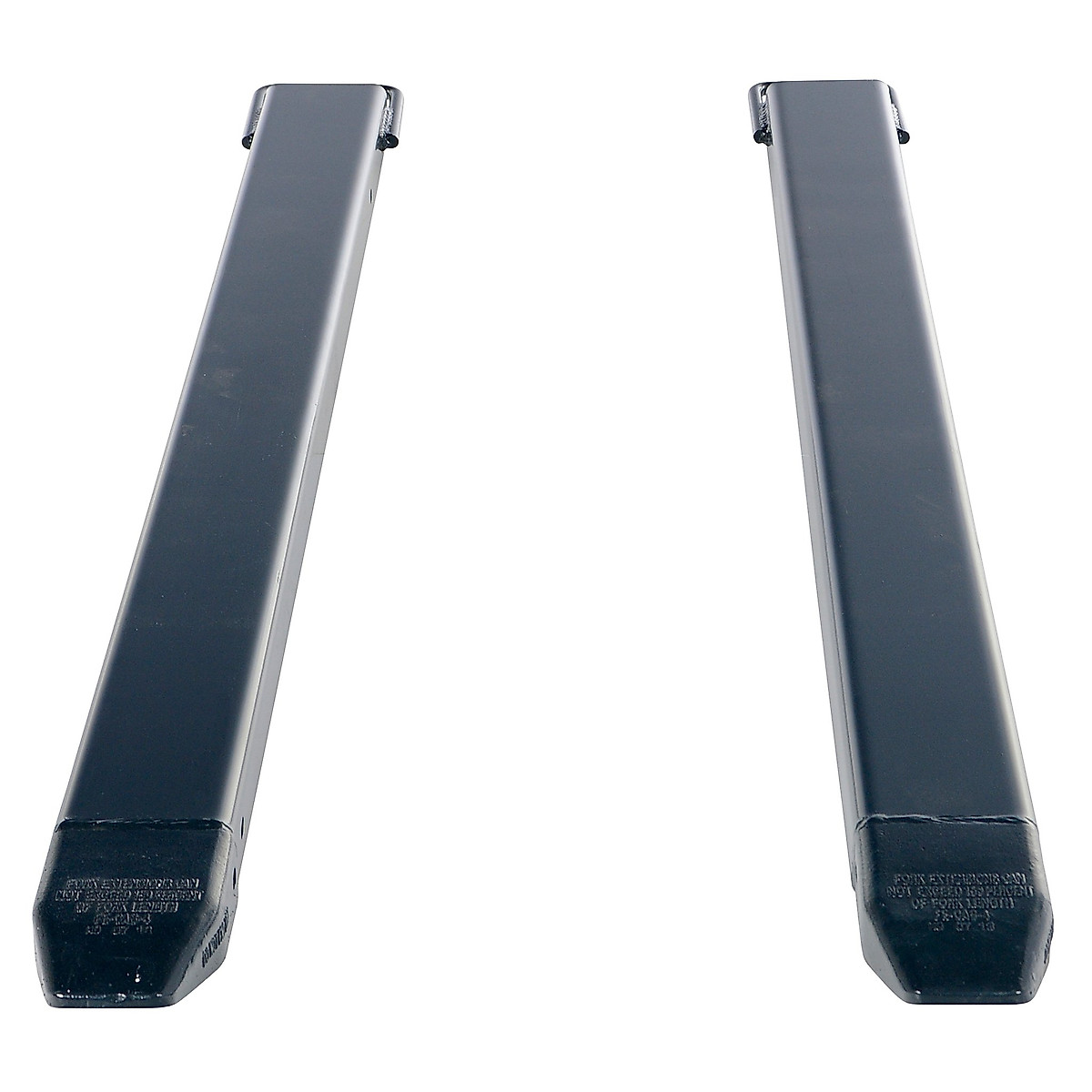 Vestil FE-4-72-BK Steel Fork Extensions 4 in. x 72 in. 4000 Lb. Capacity Black