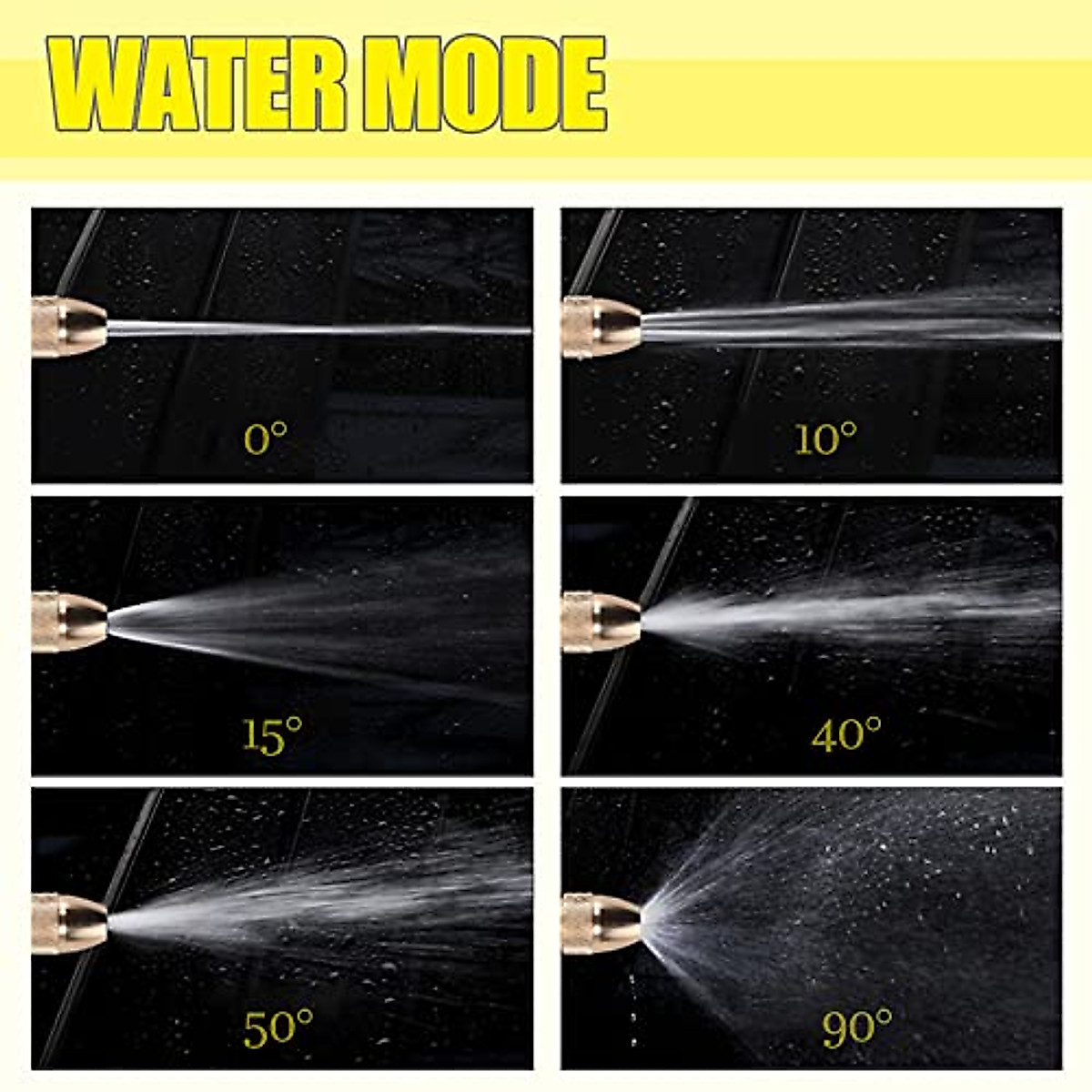 FOR 4/8'' hose Multi Pattern Heavy Duty Watering Gun -Adjustable Garden Hose Nozzle -Powerful High Pressure Water Watering Pistol For Car Wash,Lawn & Garden Watering,For Home Use,Hose Spray Attachment