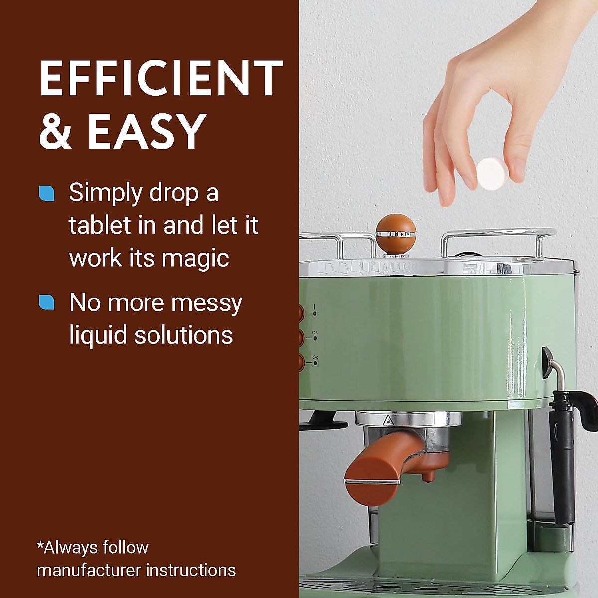 IMPRESA [20 Pack] Espresso Machine Descaler Tablets to Remove Mineral Build Up Descaling Tablets intended for Breville, Jura, Miele, and Other Espresso Makers - Descale Espresso Cleaning Tablets