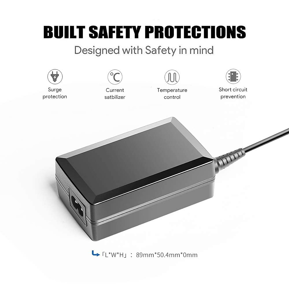 KFD 30V 333MA AC Adapter Compatible for HP Deskjet 1000 1050 1051 1055 1056 2000 2050 2510 2511 2512 2514 3000 3050 3050A J611A 3056A 3510 3511 3512 Printer Power Cord 0957-2286 0957-2290 0957-2398