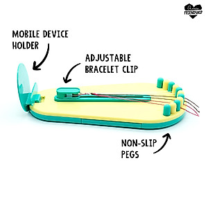 Choose Friendship, My Friendship Bracelet Maker® (New and Improved), an American Original | 20 Pre-Cut Threads - Up to 8 Bracelets | Craft Kit, Kids Jewelry-Making Kit, Gifts for Girls (Taffy)