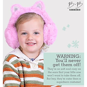 Brook + Bay Ear Muffs For Kids - Winter Kids Ear Muffs for Boys & Girls - Plush Animal Earmuffs - Cozy Ear Warmers for Kids