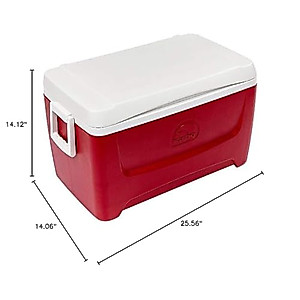 Igloo Island Breeze 48 Quart Cooler (Lava Red, 25.562 x 14.062 x 14.125-Inch)