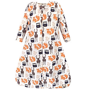 Hudson Baby Unisex Baby Long Sleeve Cotton Jersey Sleeping Bag, Forest, 18-24 Months