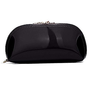 Women Ladies Wallet Zi Around Patent Leather Clutch Wristlet Elegance Coin Purse Card Holder