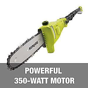 Sun Joe 24V-PS8CMAX-LTE 24-Volt IONMAX Cordless Telescoping Pole Chain Saw Kit, 8-inch, W/ Bonus Spare Chain, 2.0-Ah Battery + Charger