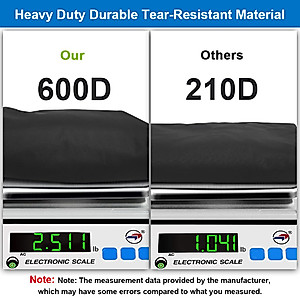 KINGLY Griddle Cover for Blackstone 22/17 Inch Griddle with Hood & Stand, Rip-Proof Heavy Duty, Waterproof UV & Fade Resistant, Velcro Strap & Air Vent