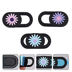 SOLUSTRE Smartphones 3pcs Printed for Webcam Lens Covers Blocker Decoration Laptop Protecting Compatible Style Tablet Throbbing Camera Thin Your Computer Cartoon Tablet para Niños Tablet para Niños