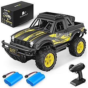 DoDoeleph Remote Control Jeep,16MPH High Speed 4WD RC Cars, 1/16 Scale Differential System All Terrains Off-Road, 2.4GHz Rechargeable Xmas Gift Toys for Kids Adults
