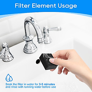 MyfatBOSS 8 Packs Pre-Filter Sponges, Water Pump Filter for WF20/CF20 68oz/2L Cat Water Fountain Wireless Pump Sponges