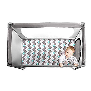 COSMOPLUS Stretch Fitted Pack n Play Playard Sheets 2 Pack for Mini Crib Sheet Set,Pack n Play Mattress Cover, Ultra Stretchy Soft,Whale/Cloud