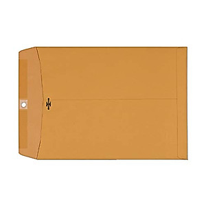 Clasp Envelopes – 9x12 Inches Brown Kraft Catalog Envelopes - 30 Pack - with Clasp Closure & Gummed Seal – 28lb Heavyweight Paper Envelopes for Home, Office, Business, Legal or School.