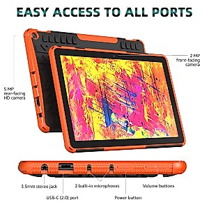 ROISKIN Kickstand Case for 2021 Release Tablet 10 & 10 Plus Case 11thgeneration Without Screen Protector, Not for 10 inch iPad TCL Samsung