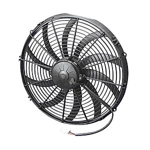Spal 30102049 16" Curved Blade Performance Fan , Black