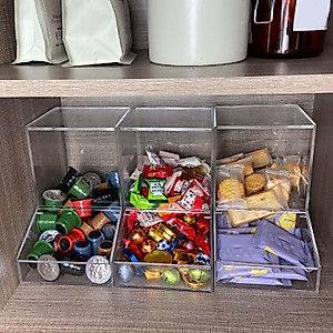 Gnjoyxuan Laundry Pods Container, Acrylic Candy Dispenser with 2 Lid, Dishwasher Pod Holder, Laundry Organization for Laundry Room, Home, kitchen, Office Used- Stand or Wall Mount