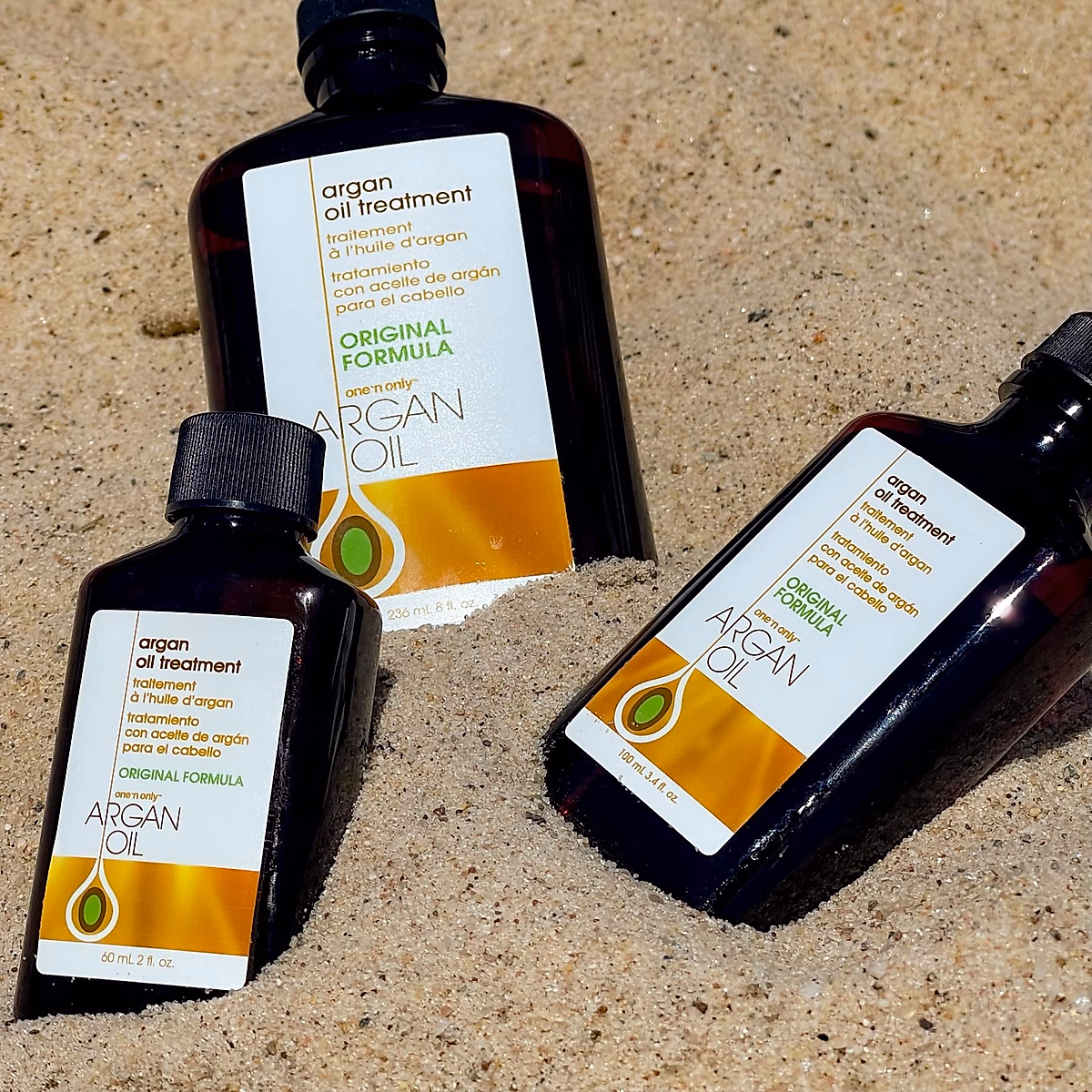 One 'n Only Argan Oil Hair Treatment, Helps Smooth and Strengthen Damaged Hair, Eliminates Frizz, Creates Brilliant Shines, Non-Greasy Formula, 8 Fl. Oz