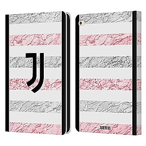 Head Case Designs Officially Licensed Juventus Football Club Away 2023/24 Match Kit Leather Book Wallet Case Cover Compatible with Apple iPad Air 2 (2014)